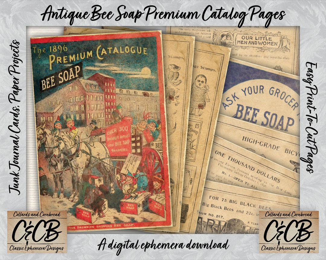 Antique Bee Soap Company Premium Black Bee Catalog Digital Download ...