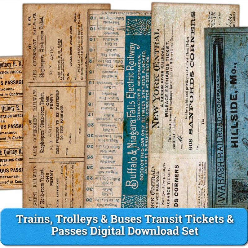 Transit Ticket Paper - Etsy UK