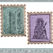 Egyptian Symbol Hieroglyph Aged Paper Tag Stamps Digital Download Set ...