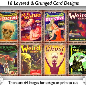 Scary Magazine Cover Halloween Cards Printable Digital | Etsy