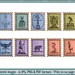 Egyptian Symbol Hieroglyph Aged Paper Tag Stamps Digital Download Set ...
