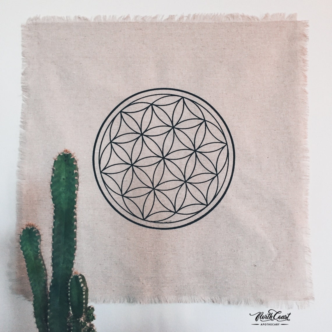 Flower Of Life Hand Printed Crystal Grid Sacred Geometry | Etsy