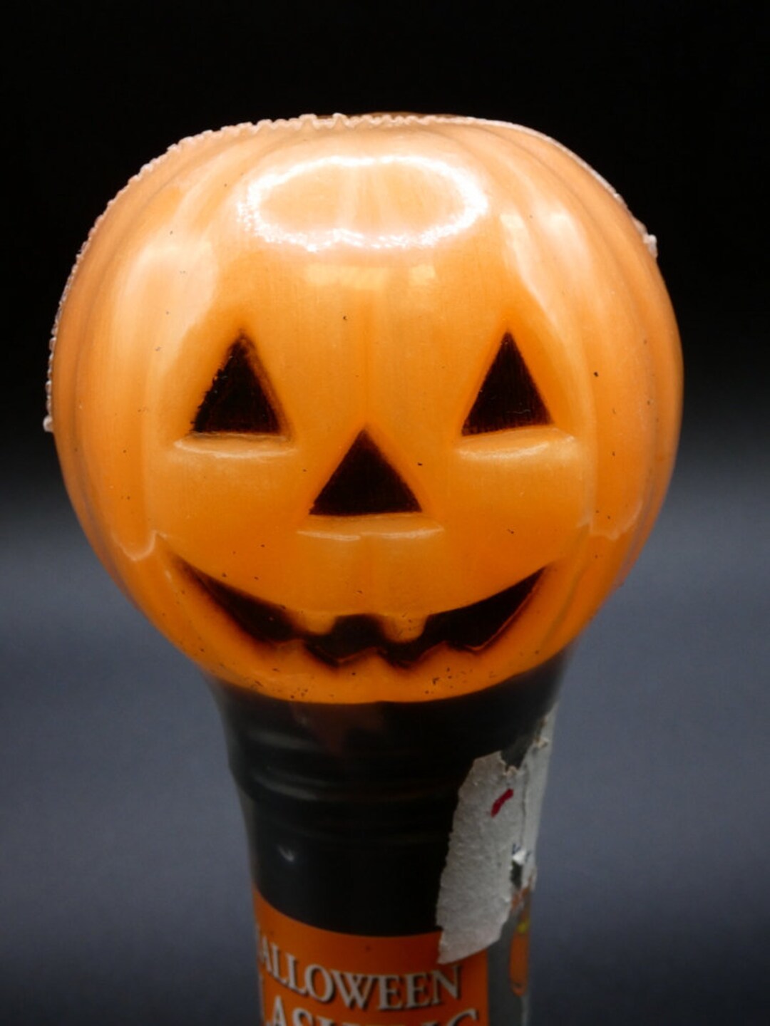 Vintage Halloween Blow Mold Flashing Light Pumpkin JOL Decoration in ...