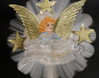 Spun Glass Tree Topper - Etsy