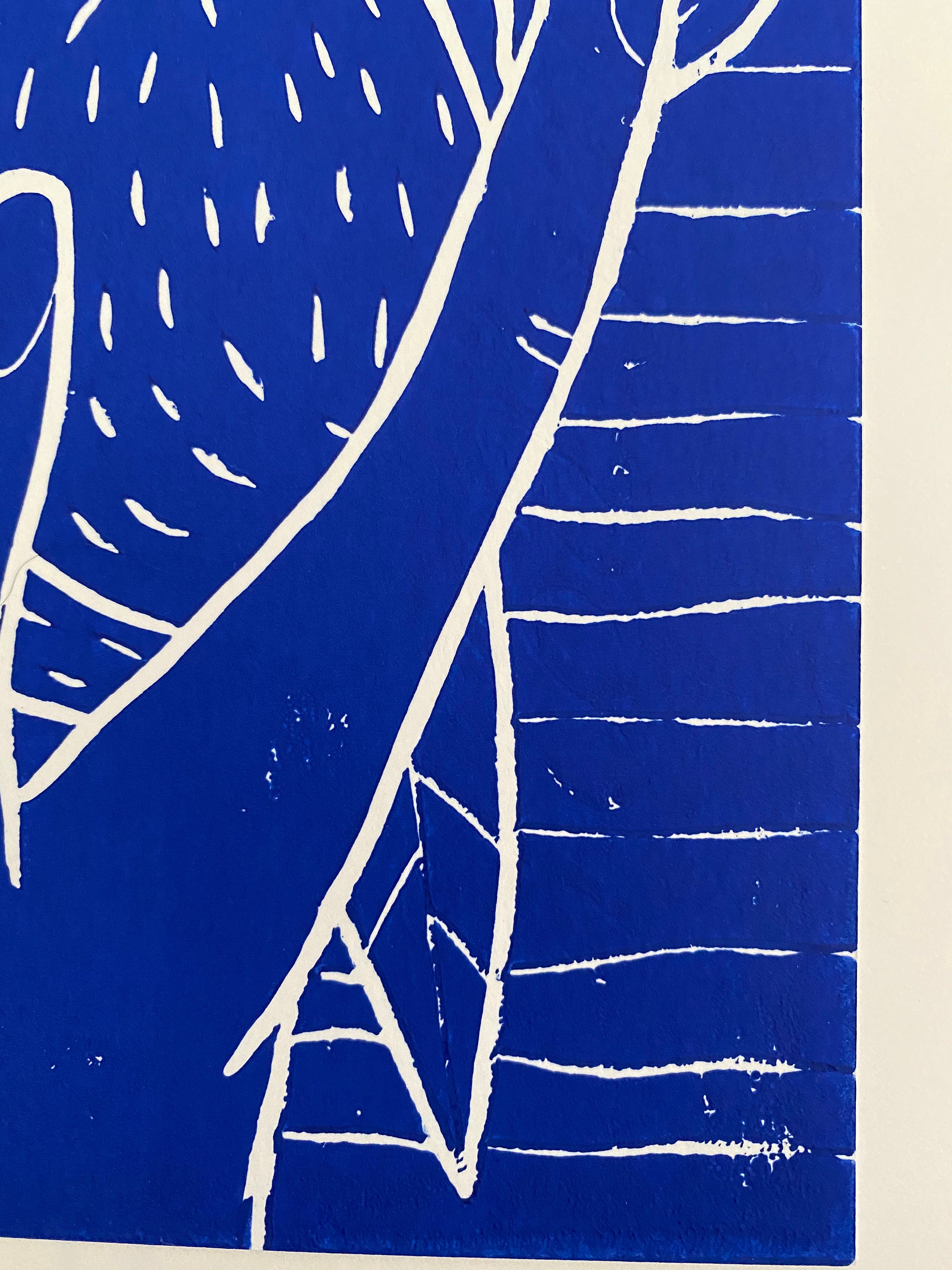 Peaches Linoldruck Linoldruck A5 Kunstwerk Wanddekoration - Etsy.de