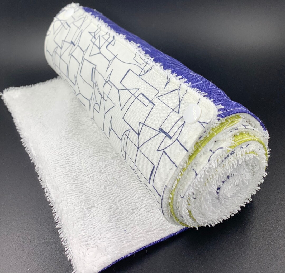 Eco Friendly Reusable Washable Kitchen Roll Blues and Lime - Etsy Australia