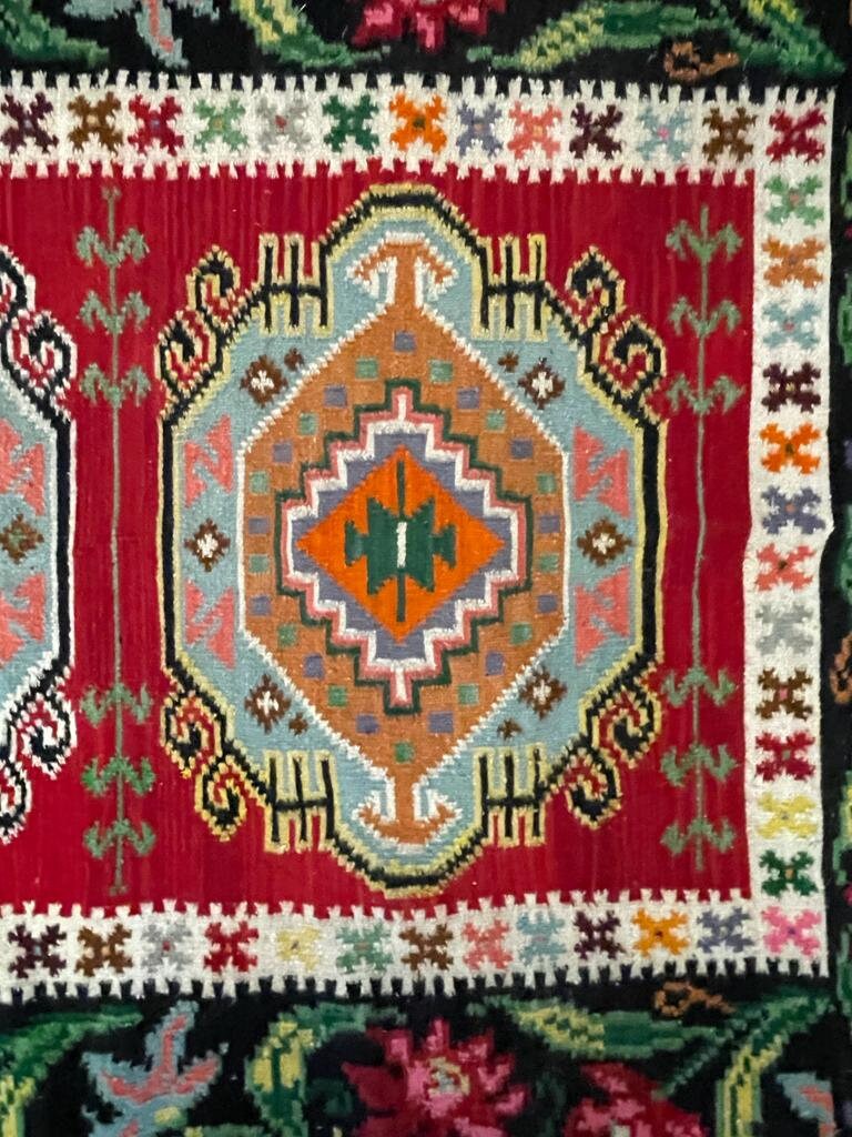 Wool Handwoven Rug, Amazing Colors and Floral and Geometric Design ...