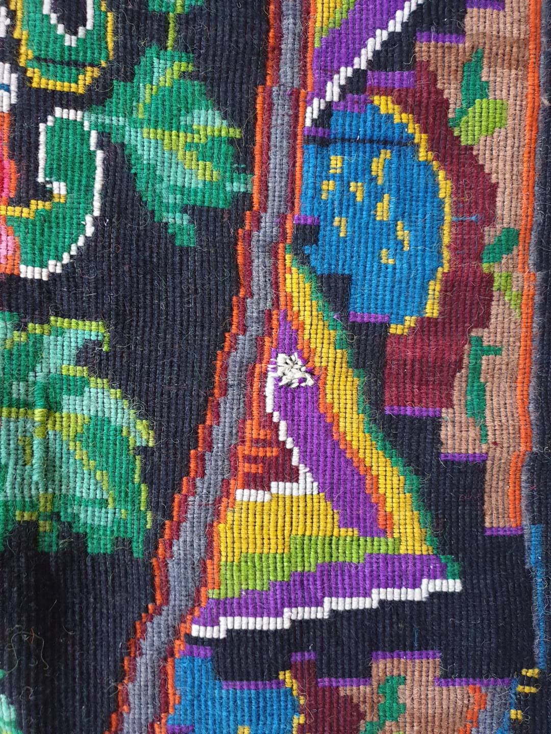 Large Handmade Romanian Rug 330x160cm With Amazing Bohemian Floral ...