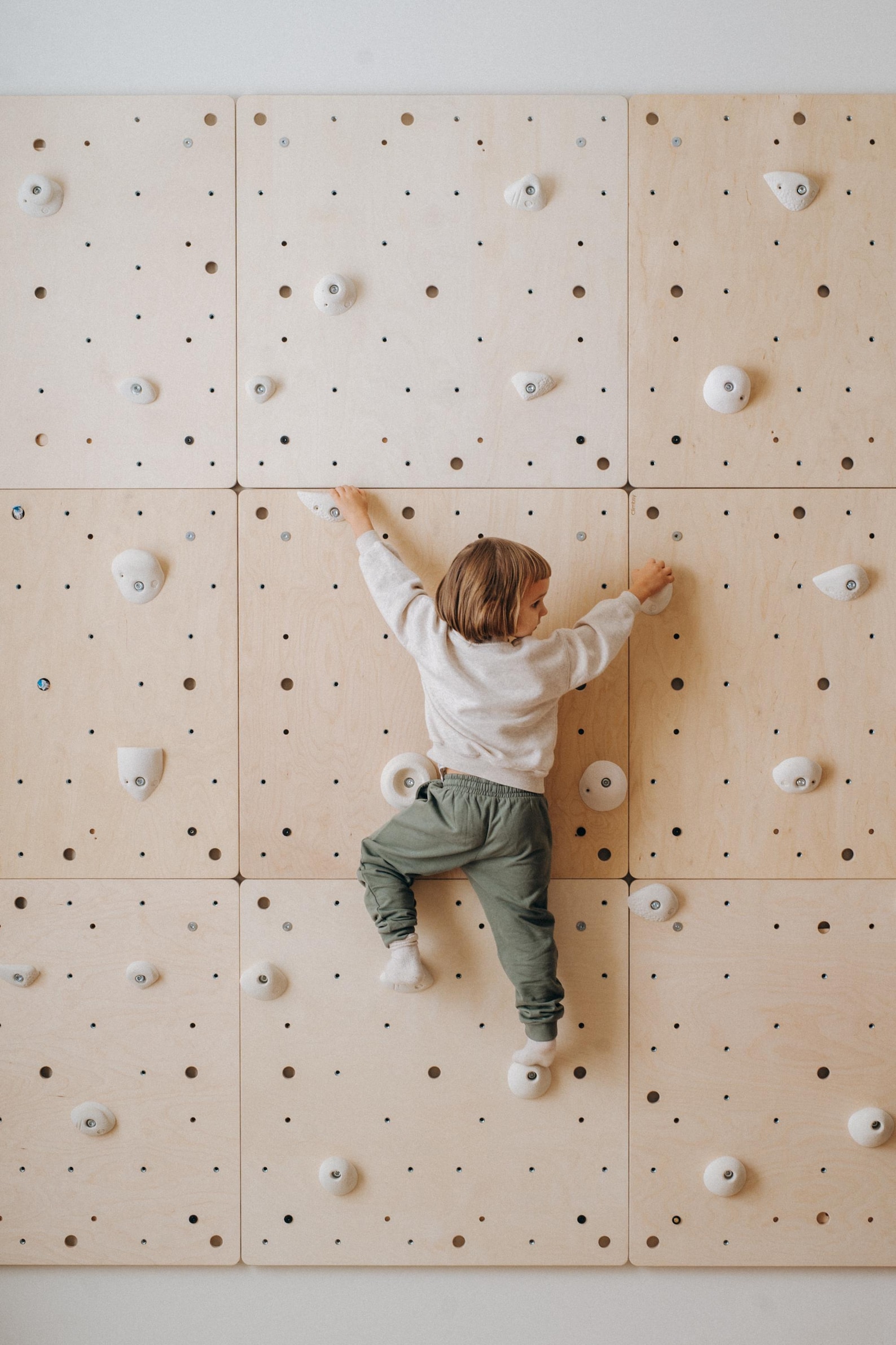 Modular Kids Climbing Wall Sets – Wooden Indoor Panels With Holds - Etsy