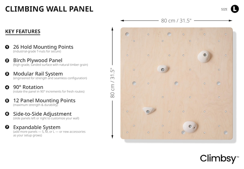 Modular Kids Climbing Wall Sets – Wooden Indoor Panels With Holds - Etsy
