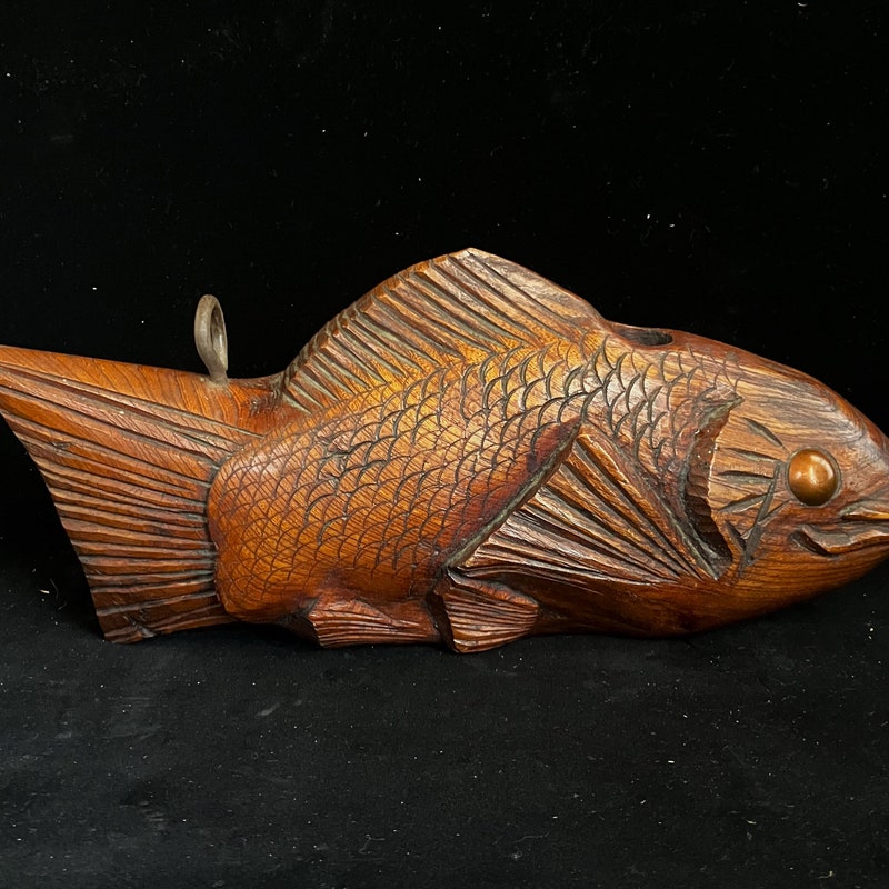 Wooden Fish Carving - Etsy