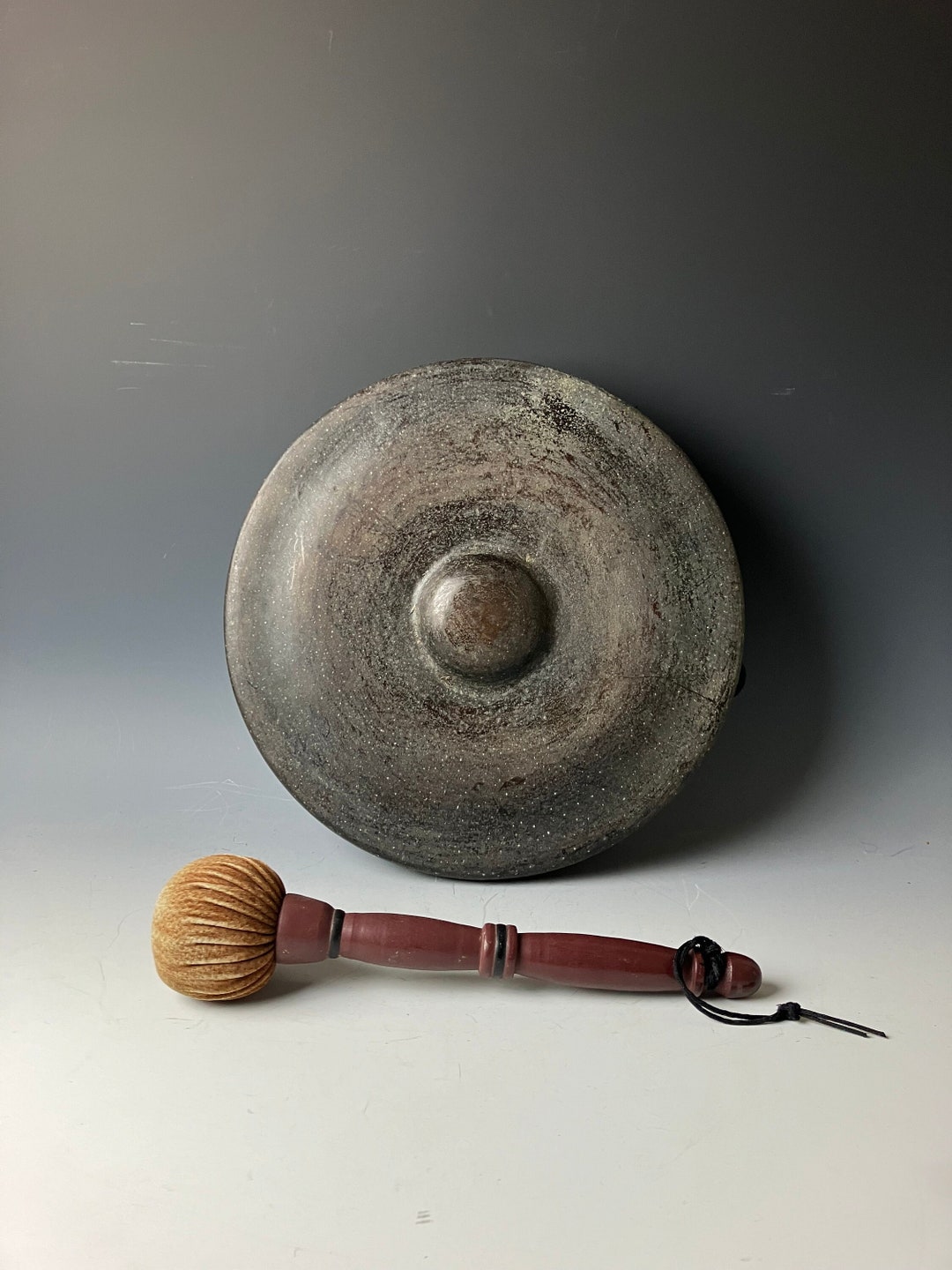 Hand-forged Japanese Zen Gong With Wooden Mallet. Serene Sound for ...