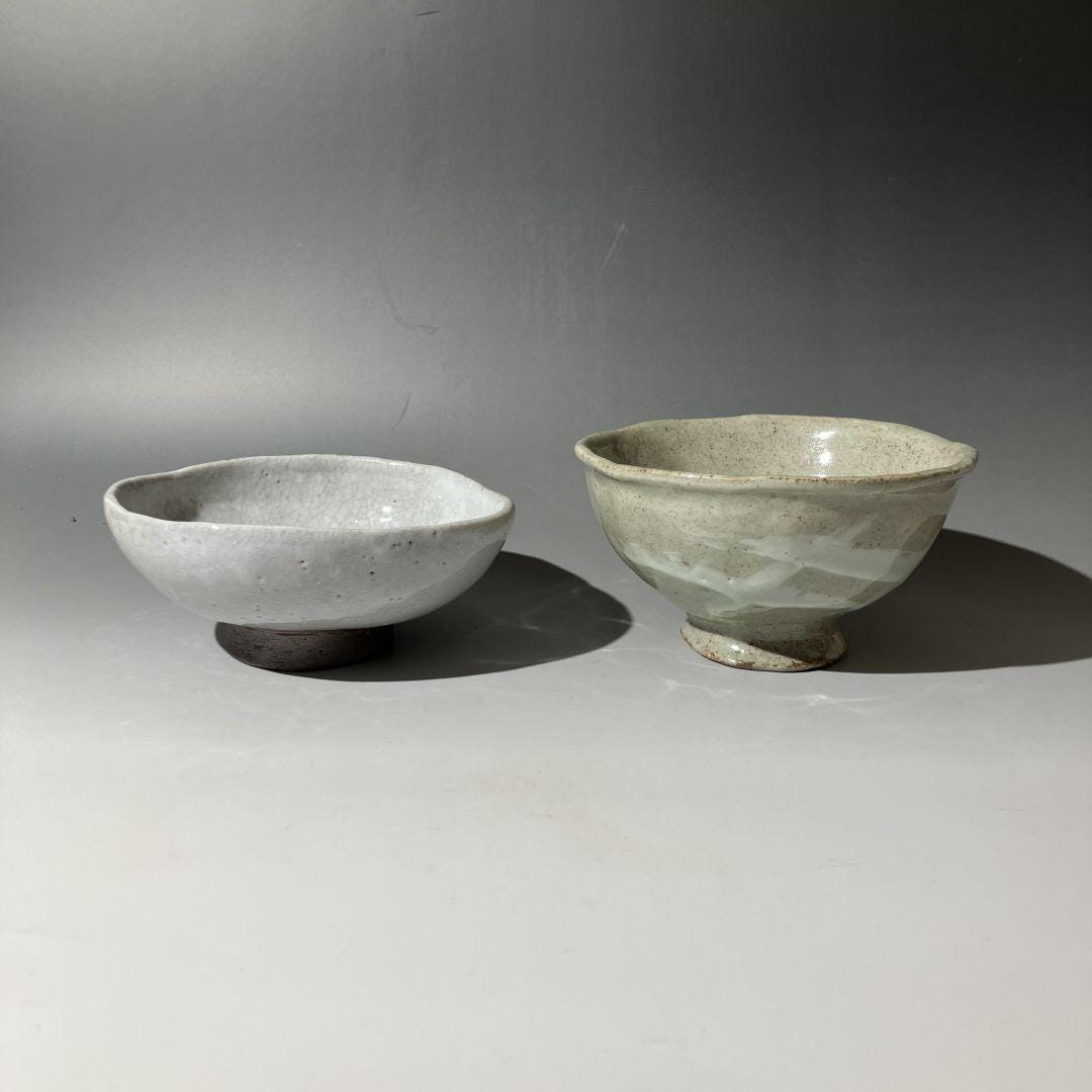 TWO Handmade Japanese Ceramic Bowls - Etsy