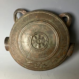 Antique Japanese Waniguchi Gong Small Metal Buddhist Bell Instrument - Etsy