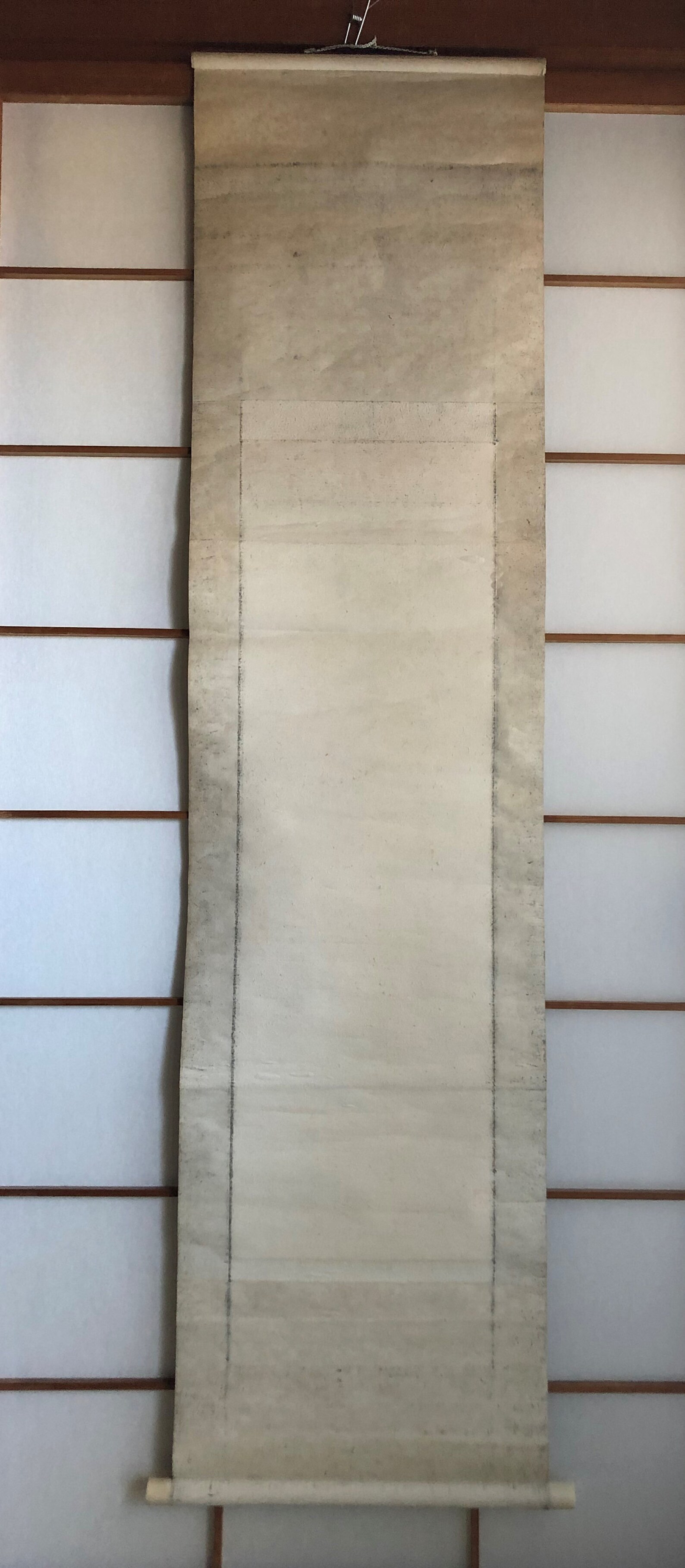 Japanese Vintage Printed Hanging Scroll Kakejiku of Shinran Buddhist ...