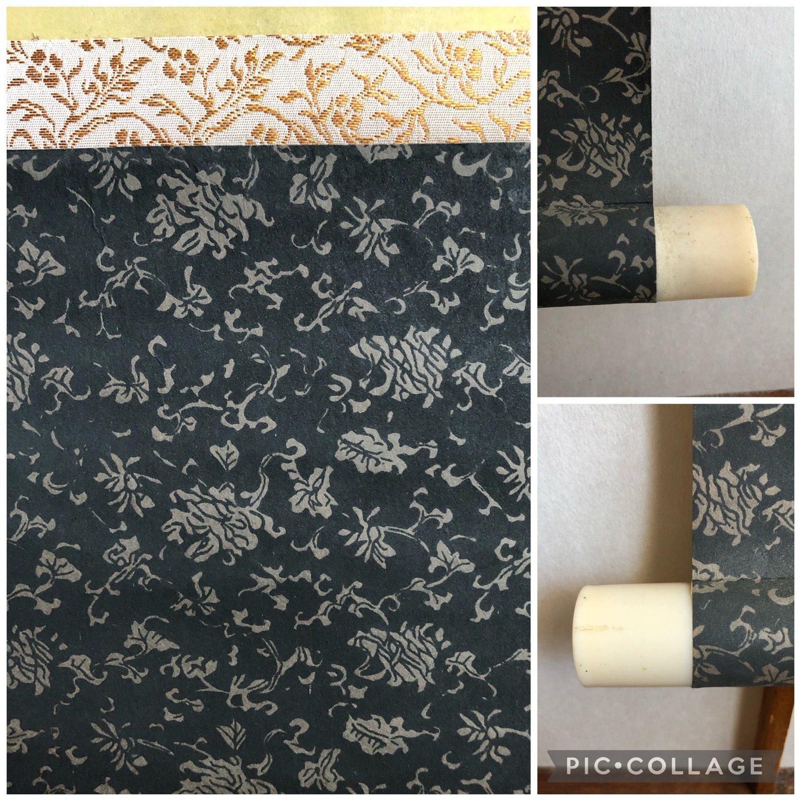 Japanese Vintage Printed Hanging Scroll Kakejiku of Shinran Buddhist ...