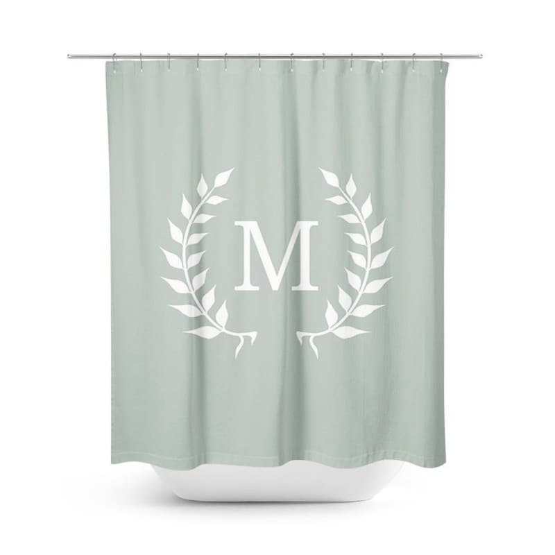Monogrammed Shower Curtain - Etsy