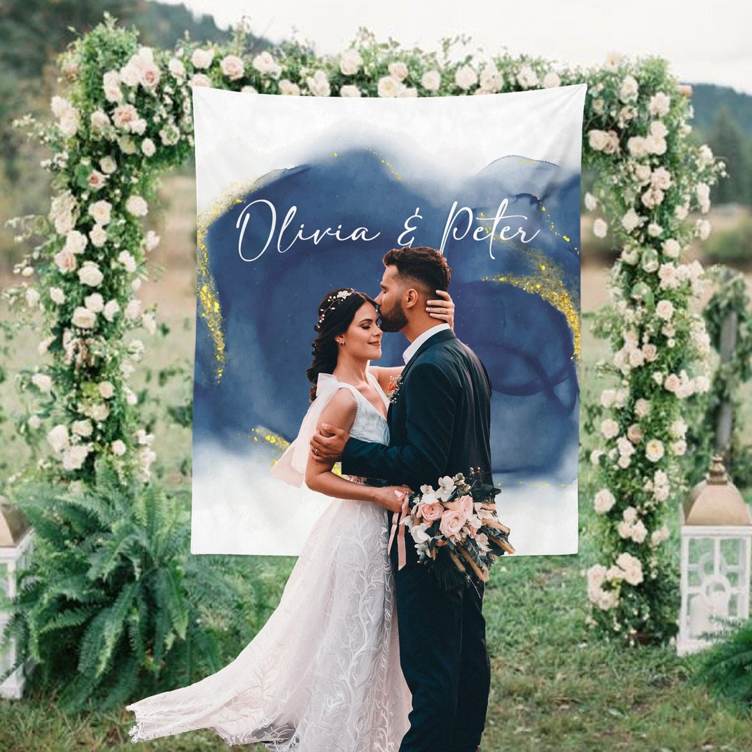 Personalized Wedding Tapestry Backdrop: Custom Reception Decor - Etsy