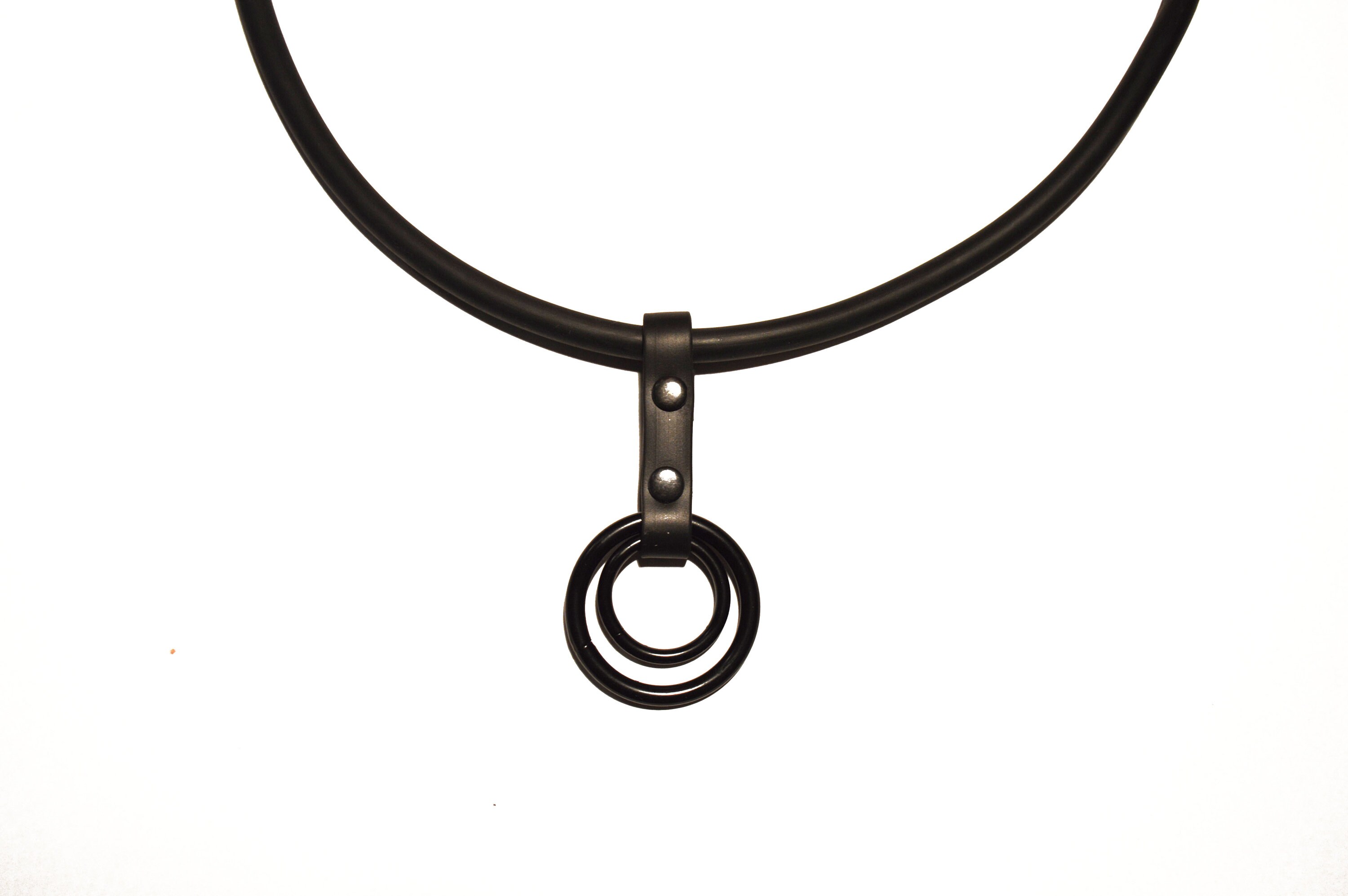 Avant Garde Rubber Necklace With Magnetic Closure, Futuristic Rubber ...