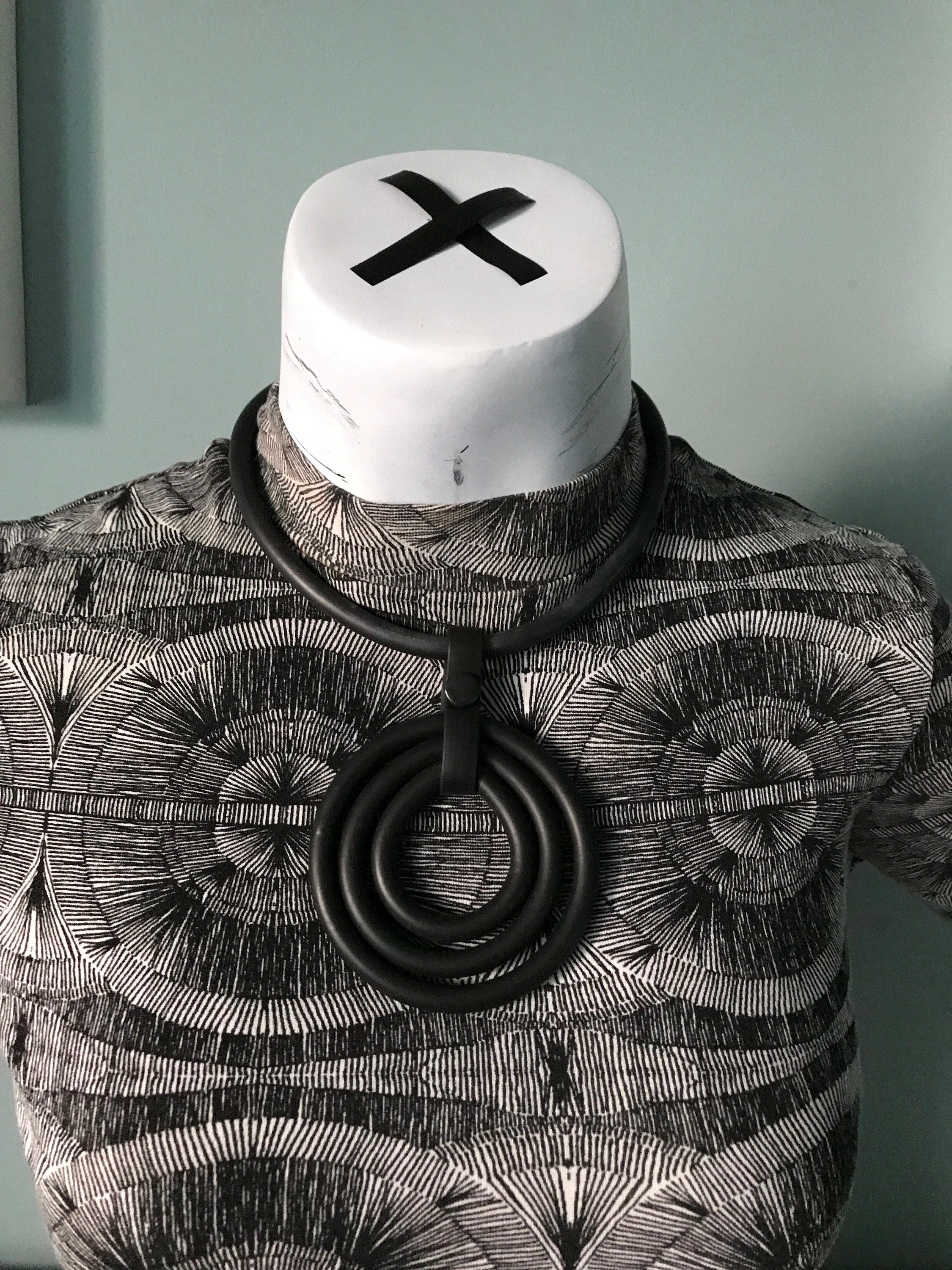 Avant Garde Rubber Jewellery Statement Necklace Latex - Etsy