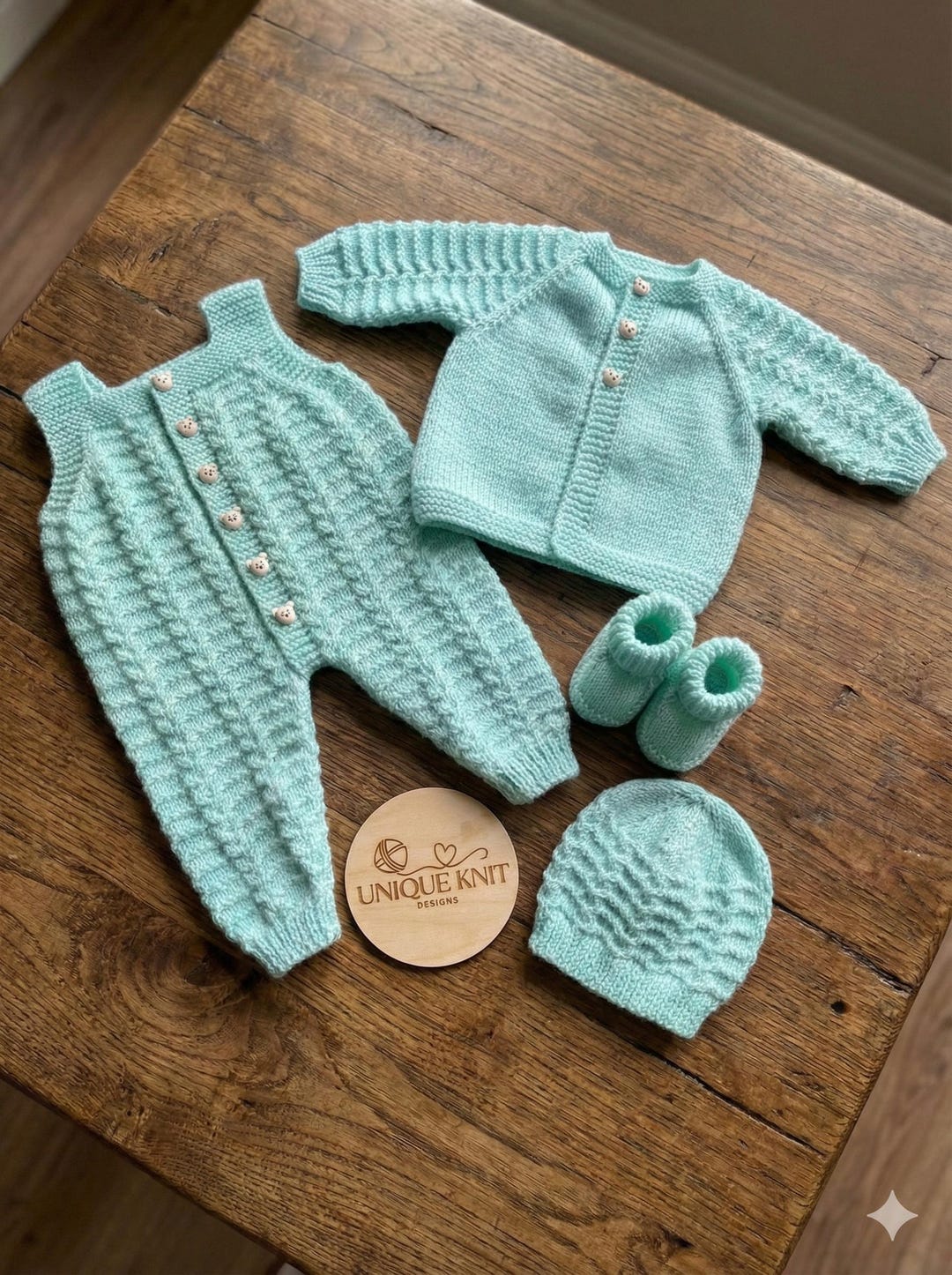 Aurora Dungaree Set Knitting Pattern – Reborn Doll, 0-3 Month Baby ...