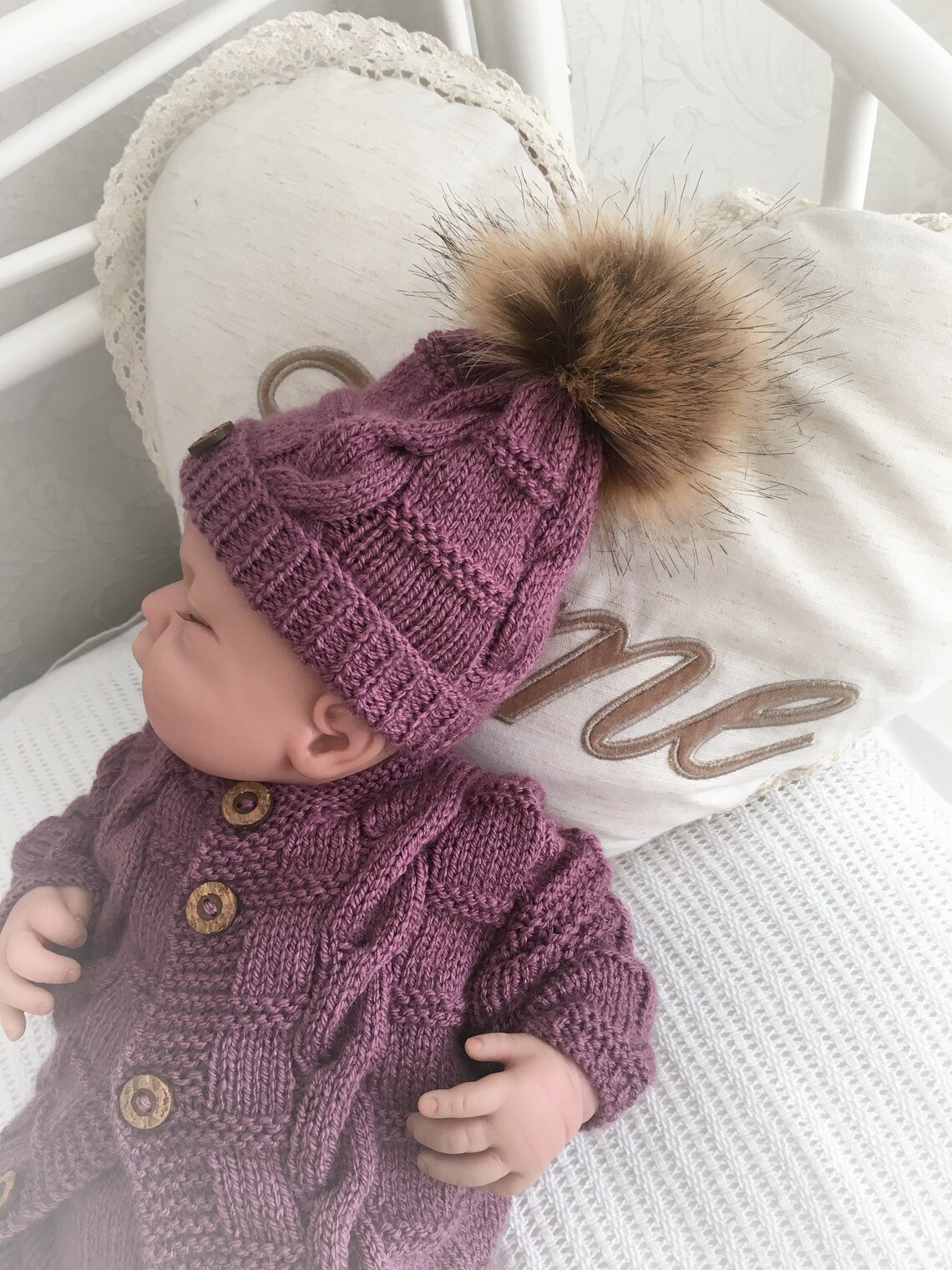 A poppy 4 Piece Set Knitting Pattern for Reborn Doll | Etsy