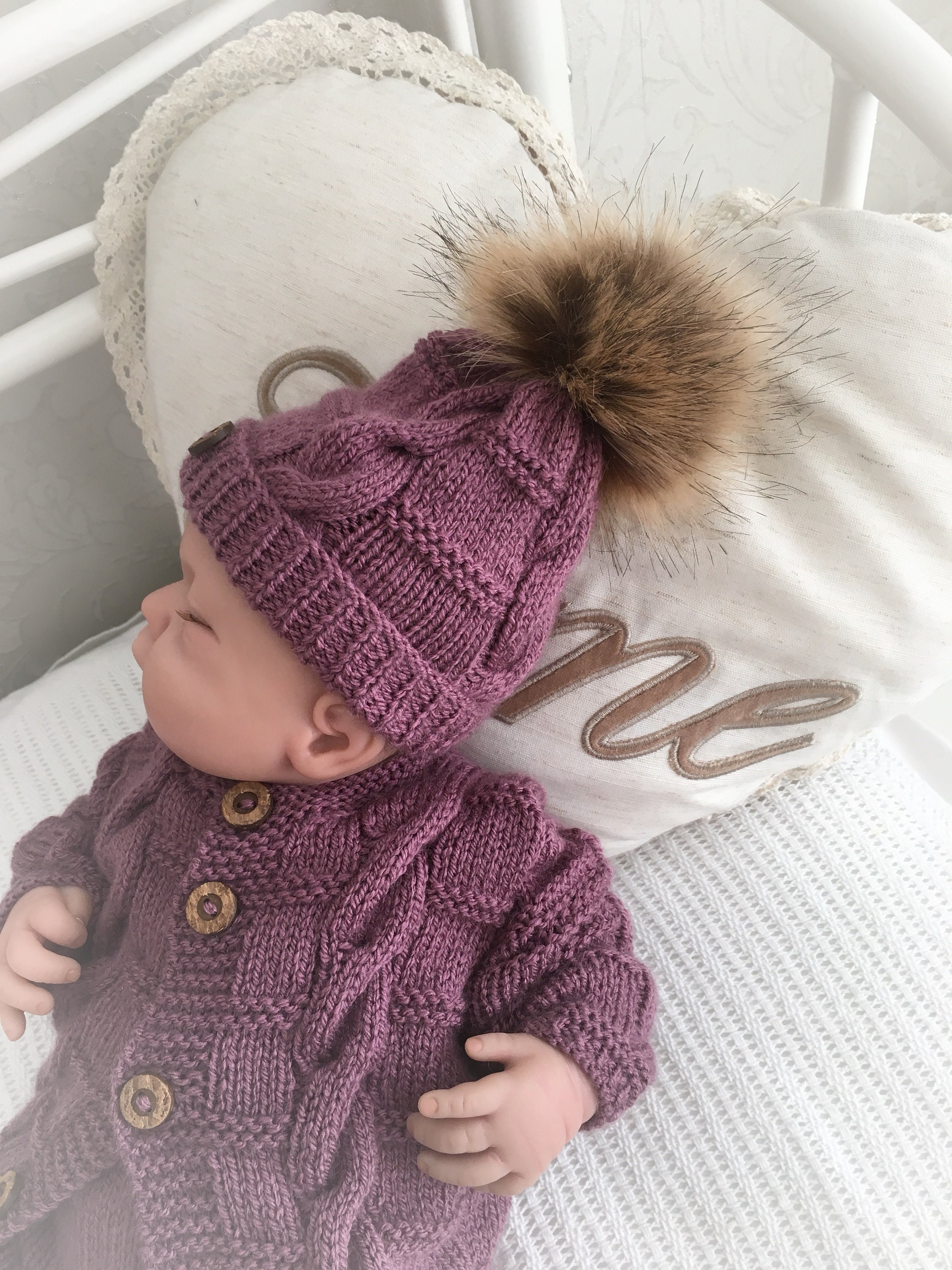 A poppy 4 Piece Set Knitting Pattern for Reborn Doll | Etsy