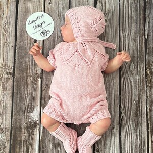 A "fig" Romper Knitting Pattern for Reborn Doll 16-22" or 0-3 Month Old ...