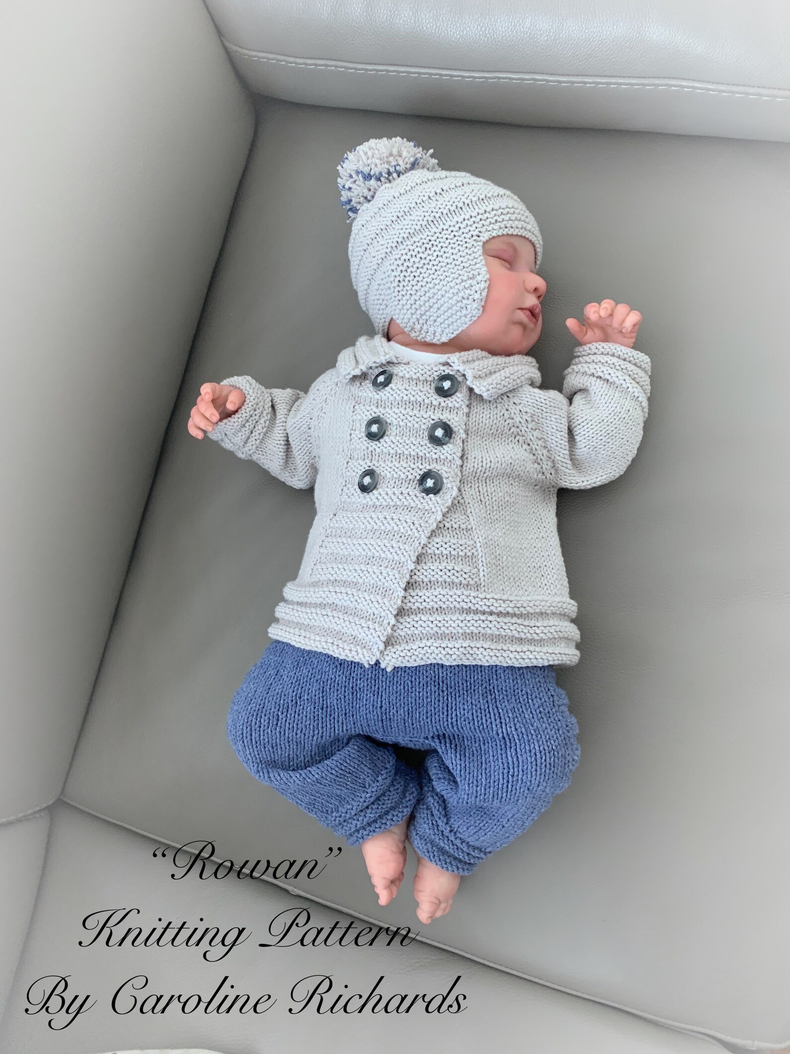 A rowan 4 Piece Set Knitting Pattern for Reborn Doll | Etsy UK