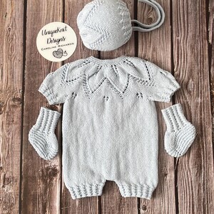 A "fig" Romper Knitting Pattern for Reborn Doll 16-22" or 0-3 Month Old ...