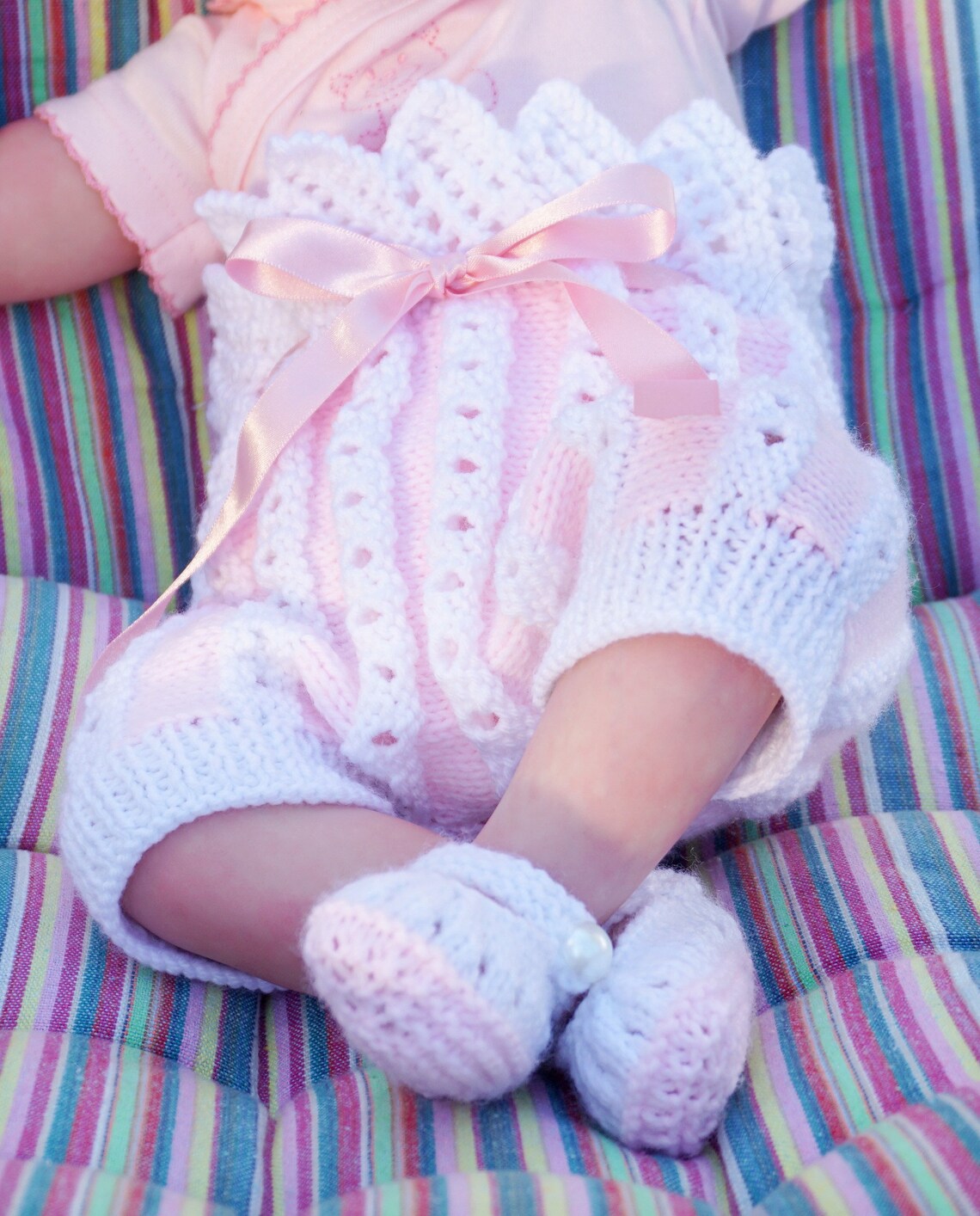 A rosebud Summer Set Knitting Pattern for Reborn Doll | Etsy UK