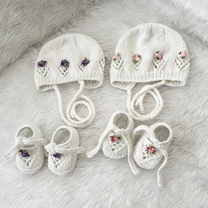 A "isabelle” 4 Piece Knitting Pattern Set for Reborn Doll 16 -22” or 0 ...