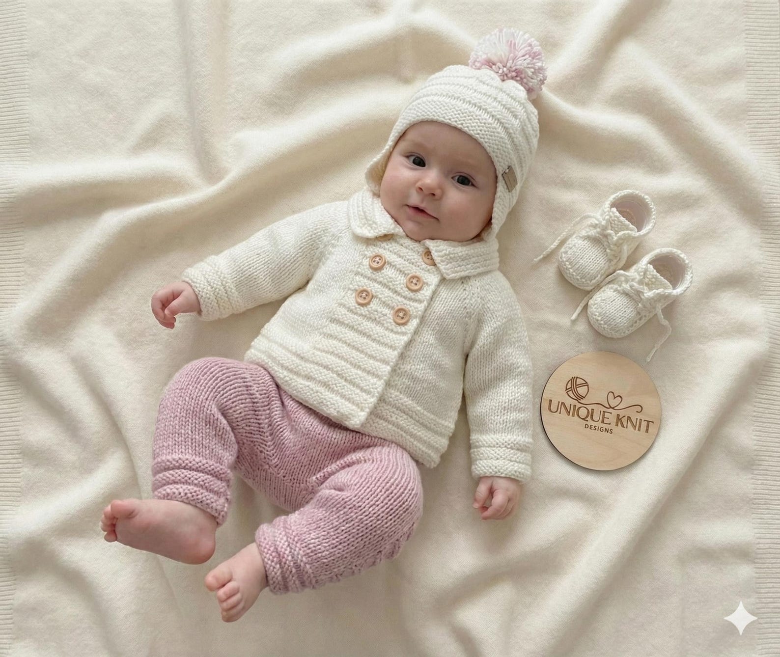 A "rowan” 4 Piece Set Knitting Pattern for Reborn Doll 16-22” or 0-3 ...