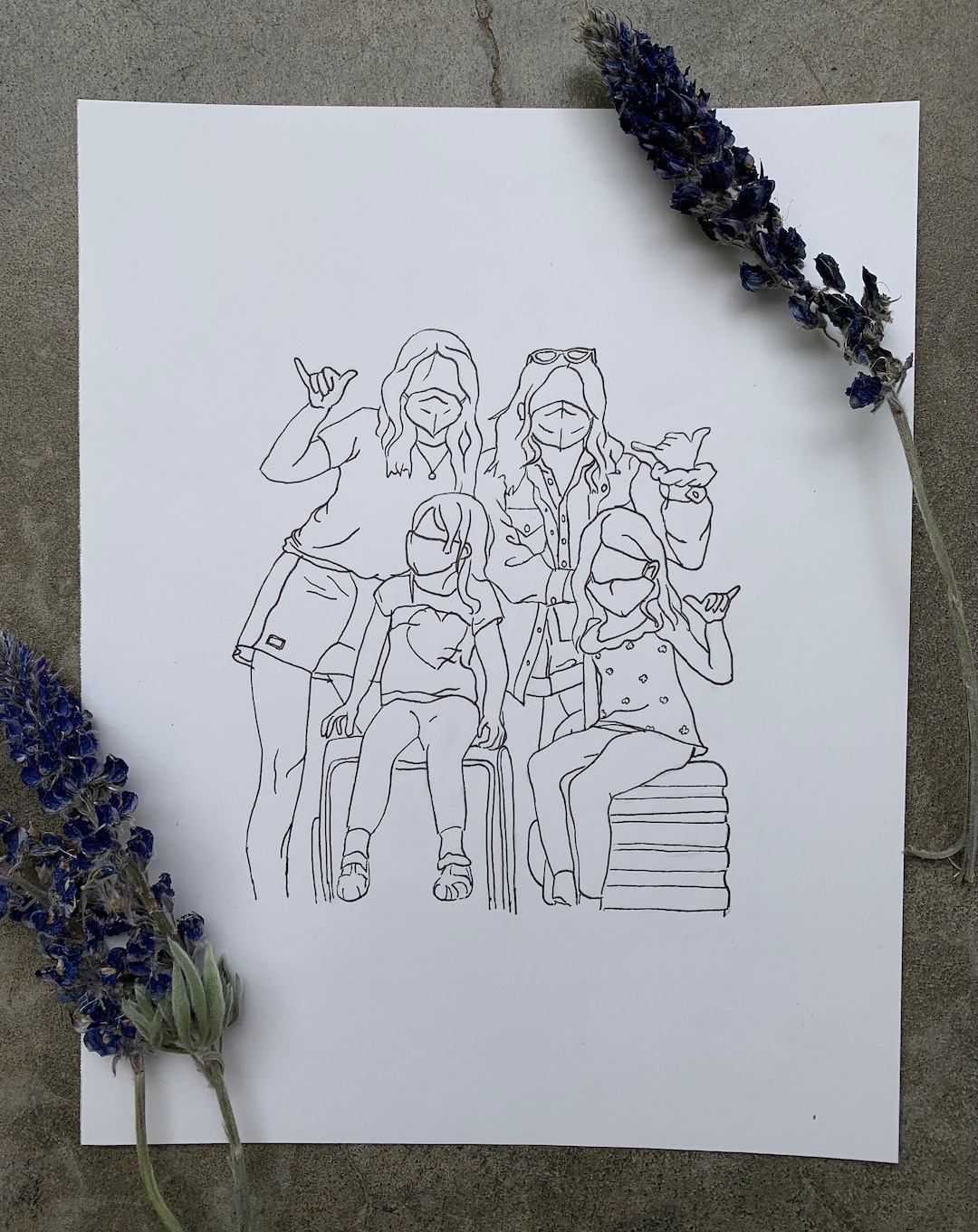 Personalized Portrait Outline - Etsy