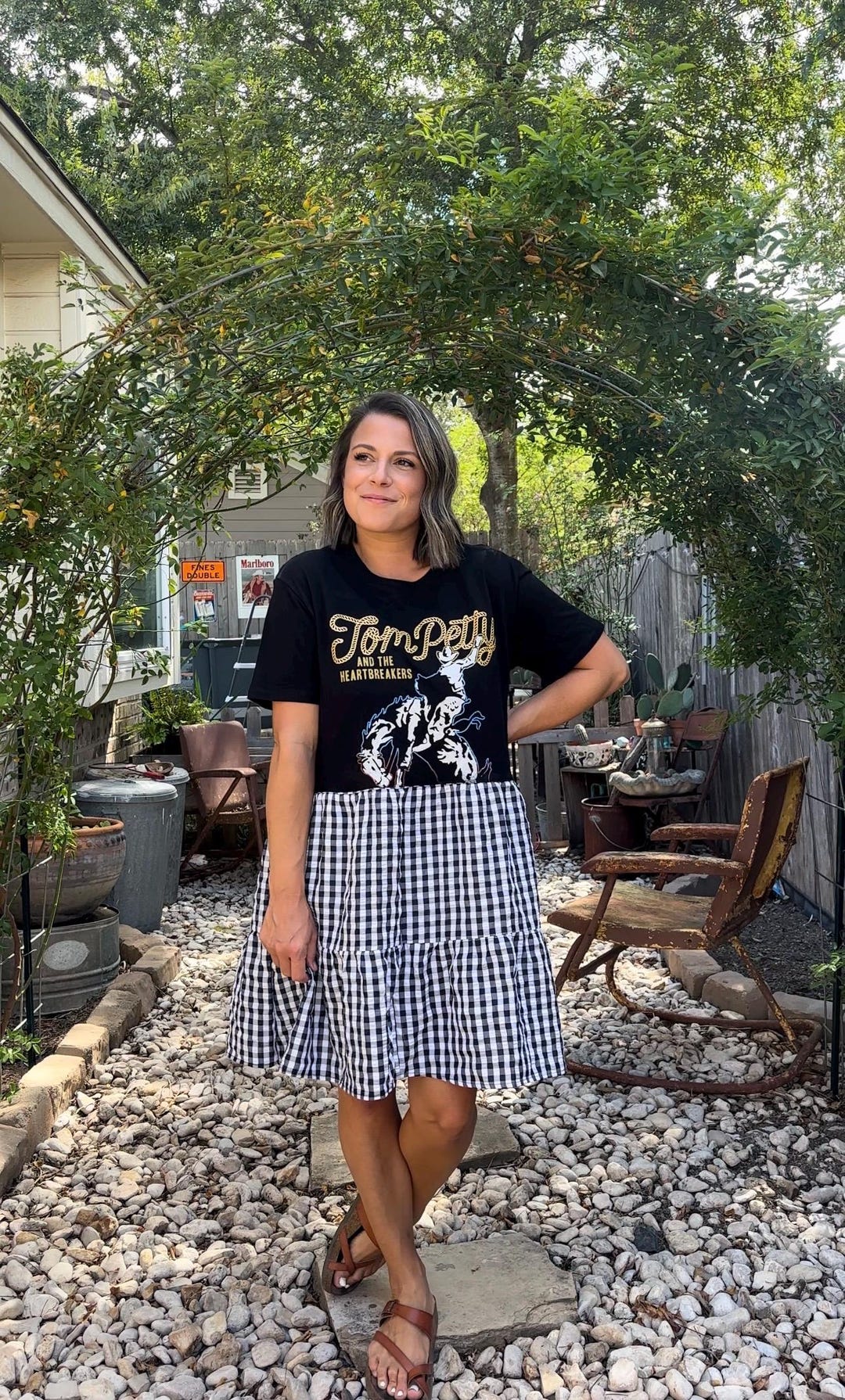 Band T-shirt Dress Maxi Repurposed Dress Handmade Dress Refashioned ...