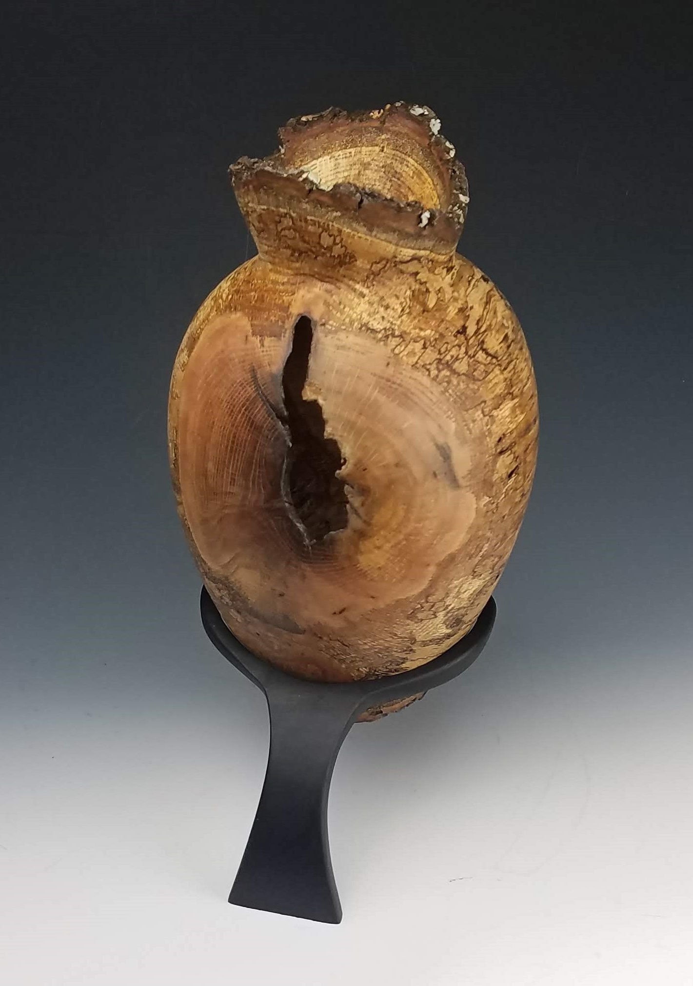 A Natural Classic Wood Vase Natural Edge Live Edge - Etsy