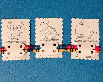 Printable Valentine's Day Coloring Cards for Kids | Fun and Cute Animal ...