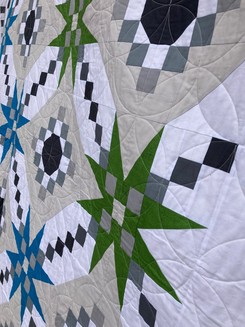 5 Shades of Gray Digital Quilt Pattern and Videos - Etsy