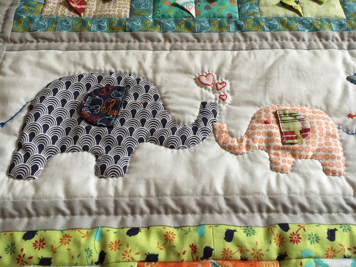 Baby Elephant Walk Quilt Pattern PDF | Etsy Australia
