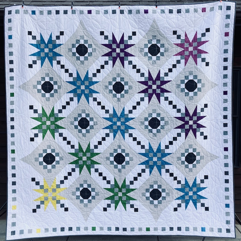 Diamond Quilt Gray Pattern - Etsy