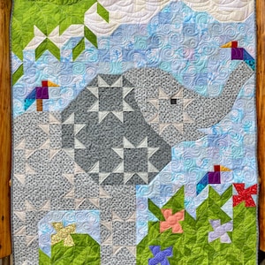 Eli the Elephant DIGITAL Quilt Pattern - Etsy