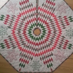 A Quilt of Snow DIGITAL Tree Skirt Pattern - Etsy