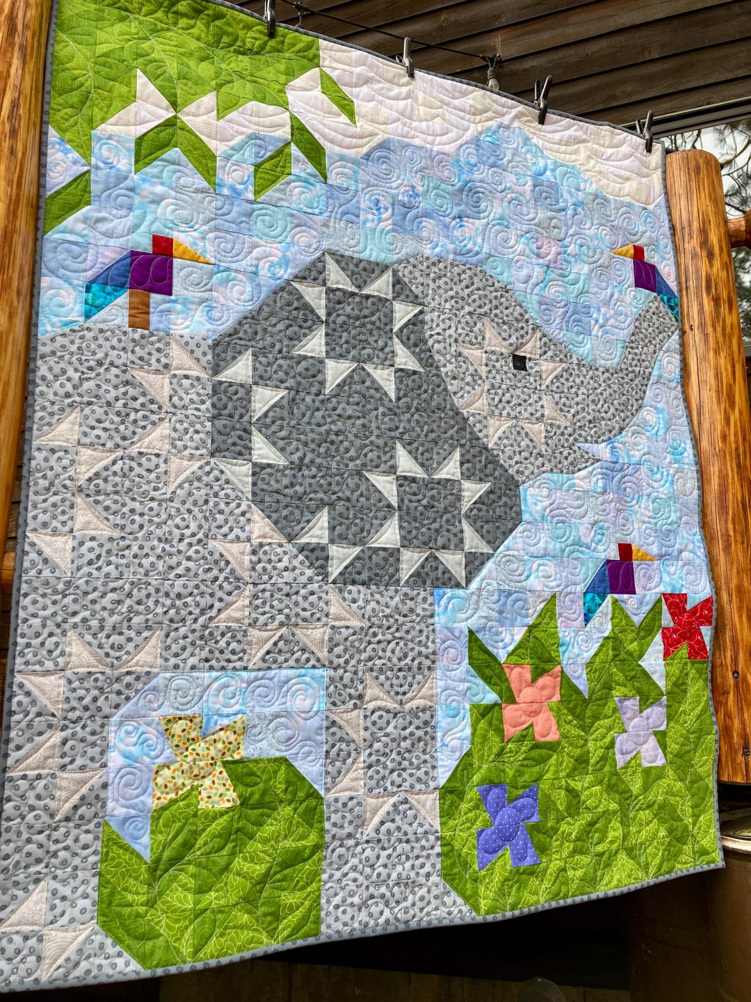 Eli the Elephant DIGITAL Quilt Pattern - Etsy