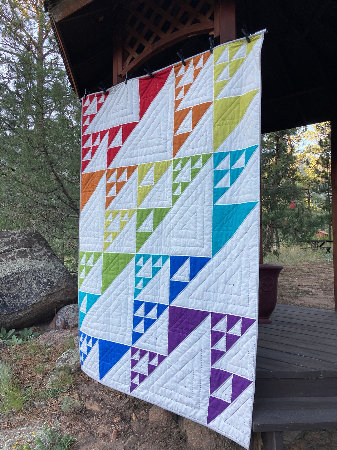 Triangulous Quilt Digital Pattern - Etsy