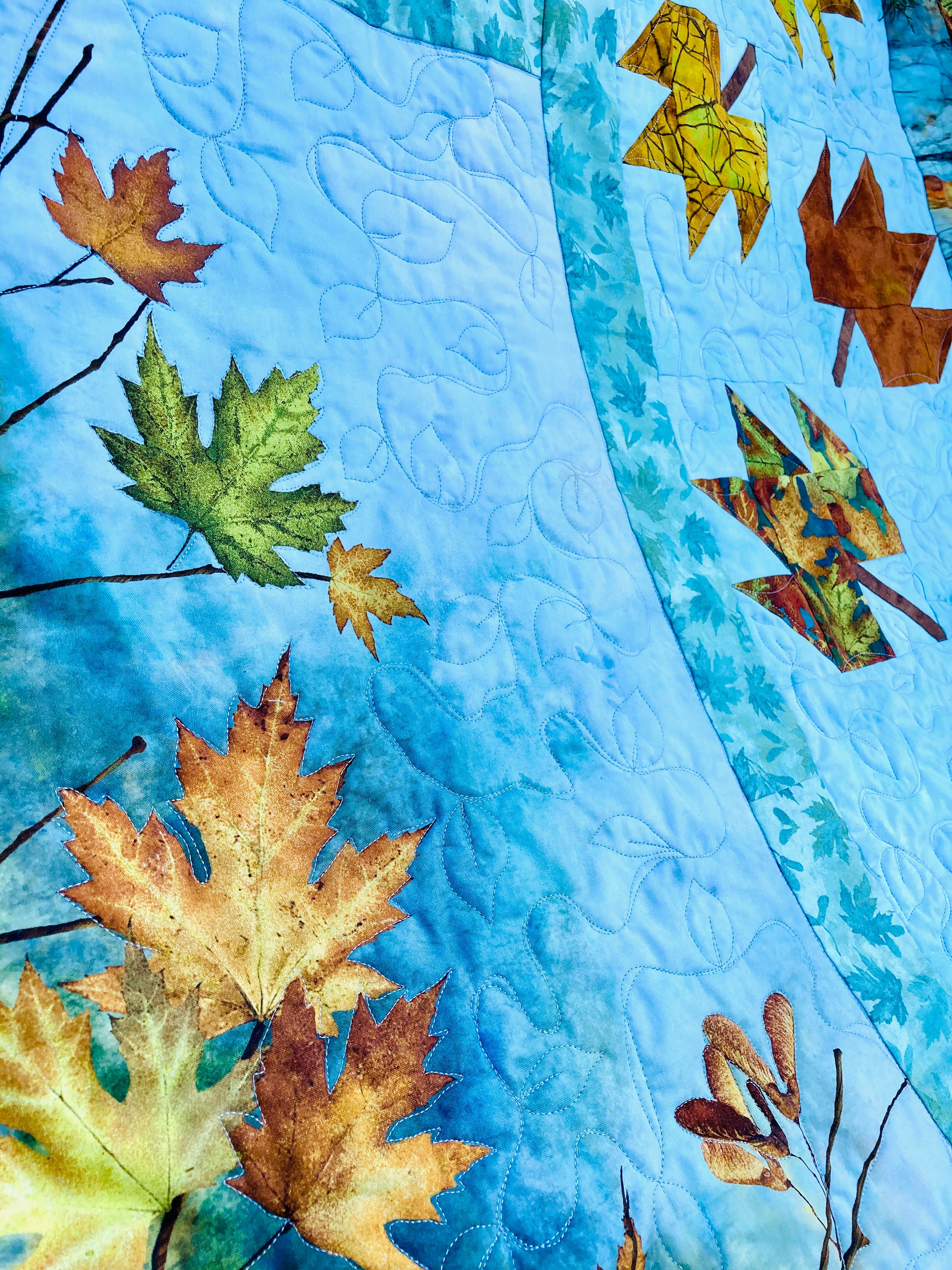 Falling Leaves DIGITAL Quilt Pattern - Etsy