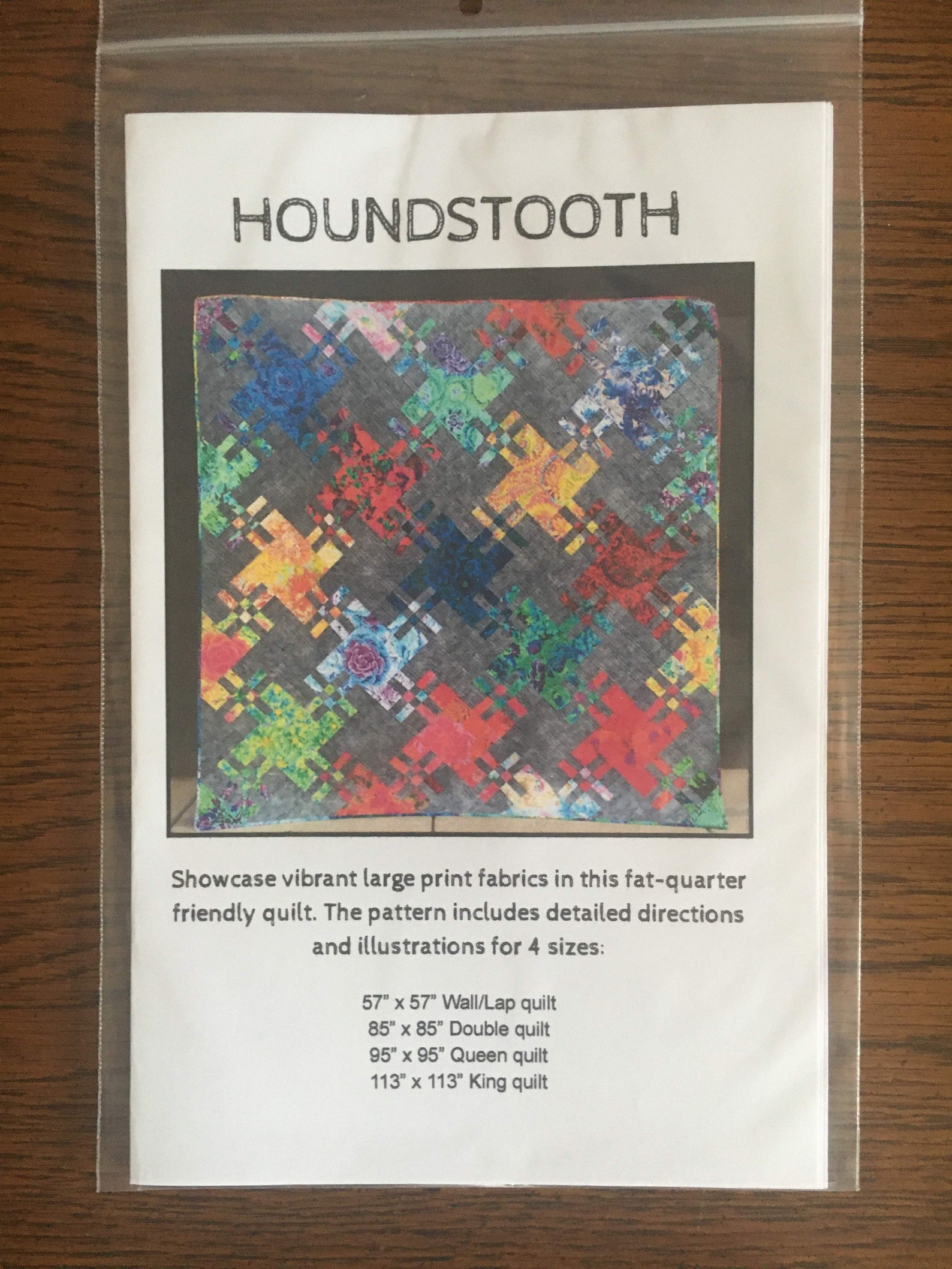 Houndstooth Quilt Pattern PDF | Etsy