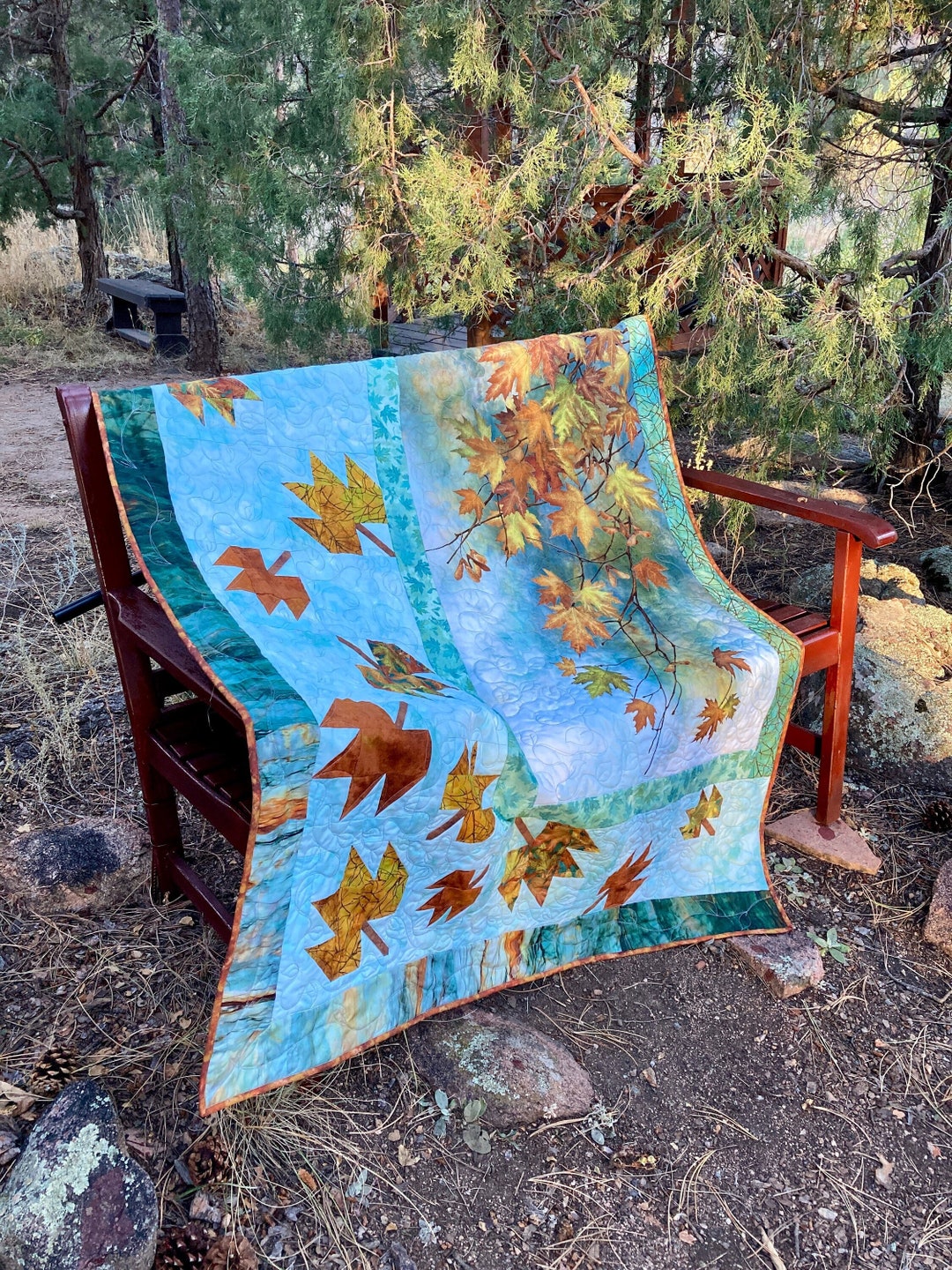 Falling Leaves DIGITAL Quilt Pattern - Etsy