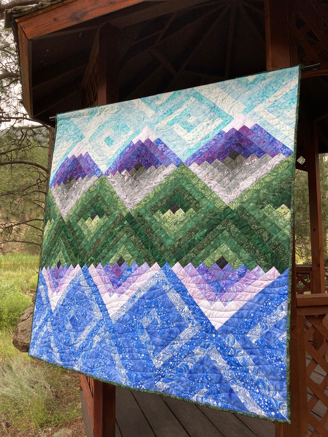 Mountain's Majesty Quilt Digital Pattern - Etsy