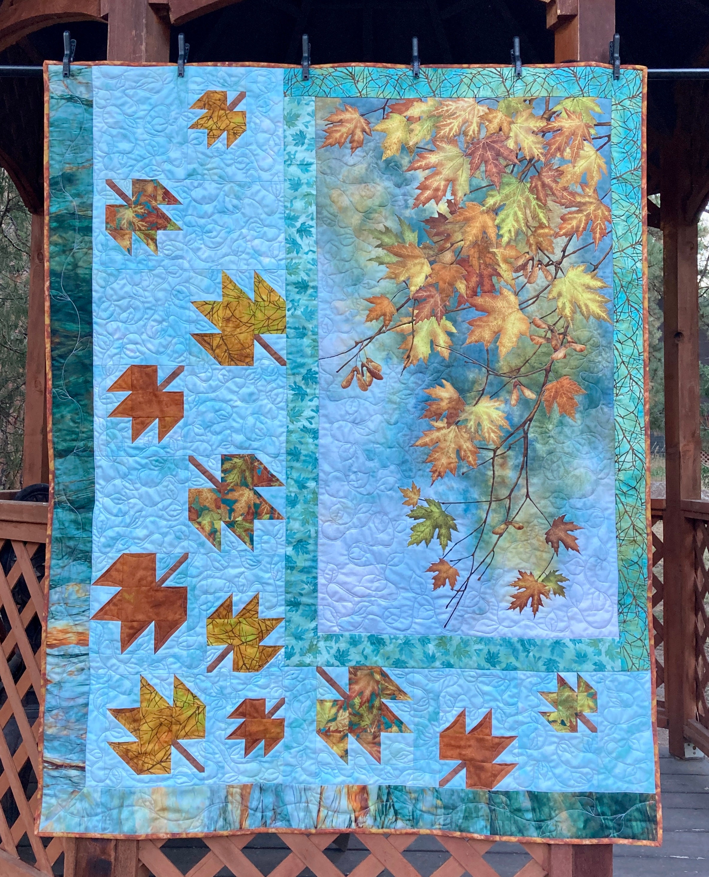 Falling Leaves DIGITAL Quilt Pattern - Etsy
