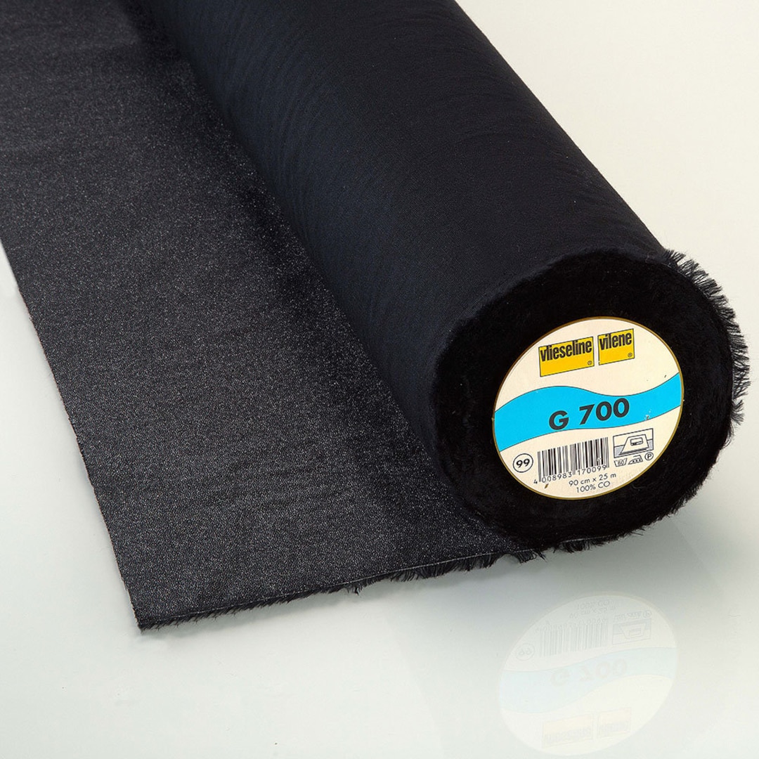 Vlieseline G700 Black by the Meter Freudenberg Vilene Fixable Fabric ...